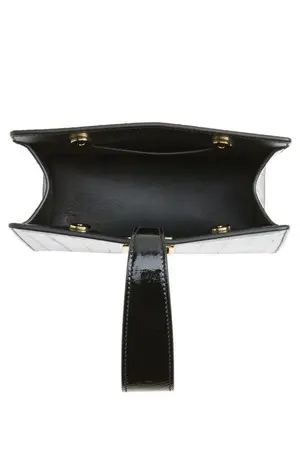 FERRAGAMO Double Gancio Patent Leather Clutch
