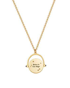 FABLE ENGLAND Owl Spinner Necklace