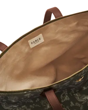 FABLE ENGLAND Edith Orla Scene Print Tote Purse