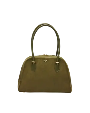 FABLE ENGLAND Amelia Faux Suede Shoulder Purse