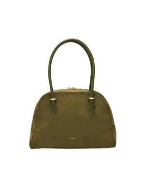 FABLE ENGLAND Amelia Faux Suede Shoulder Purse