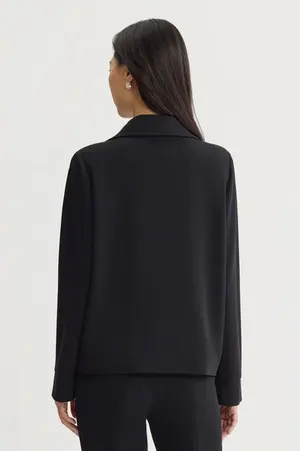 Ming Wang Stretch Deco Crepe Sport Jacket