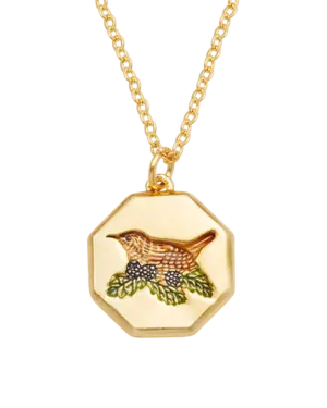 FABLE ENGLAND Wren & Blackberry Necklace - Gold