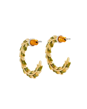 FABLE ENGLAND Wheat Hoop Earrings