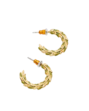 FABLE ENGLAND Wheat Hoop Earrings