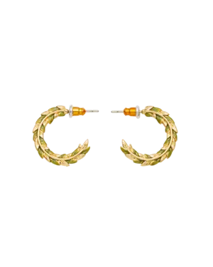 FABLE ENGLAND Wheat Hoop Earrings