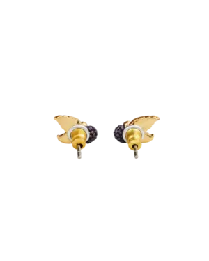 FABLE ENGLAND Orla Blackberry Stud Earrings
