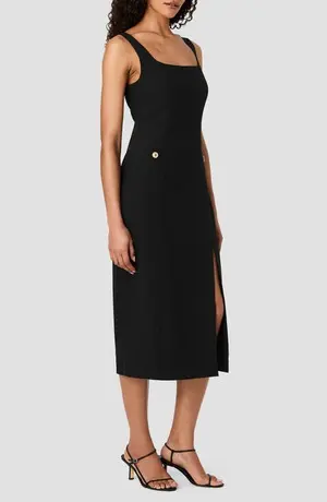 French Connection Kai Suiting Side Slit Midi Dress