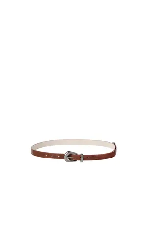 Brunello Cucinelli Carved Leather Belt - Light Brown