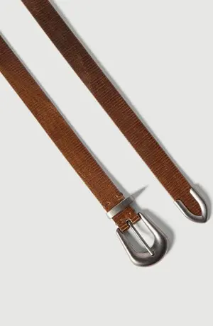 Brunello Cucinelli Carved Leather Belt - Light Brown