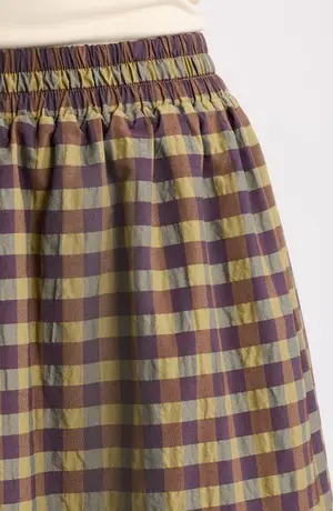 Rails Dax Check Midi Skirt