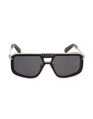 Philipp Plein Sunglasses Hexagon - Black