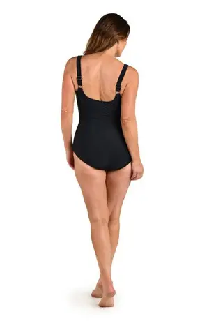 MAXINE OF HOLLYWOOD Ruched One-piece Swimsuit
