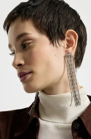 Brunello Cucinelli Frayed Earrings