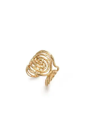 RETRO CHIC Eternal Spiral Small Ring - Gold