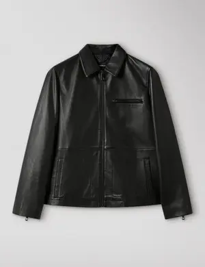 Whistles Kate Zip Leather Jacket
