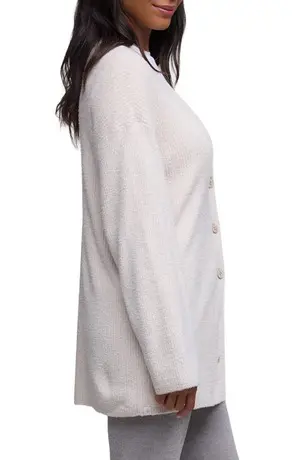 Barefoot Dreams Ribbed Button Front Cardigan - Sand Dune