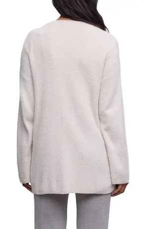 Barefoot Dreams Ribbed Button Front Cardigan - Sand Dune