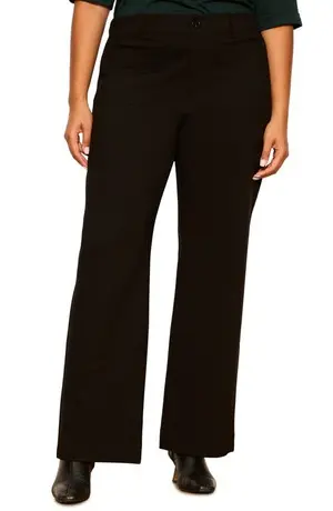 Sanctuary Marine Ponte Straight Leg Pants - Black