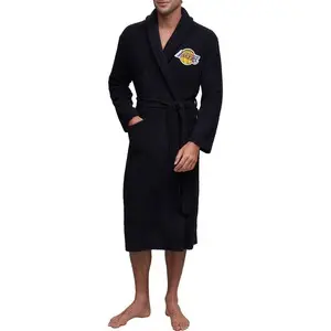 Barefoot Dreams Gender Inclusive Los Angeles Lakers Cozychic Robe - Black Multi