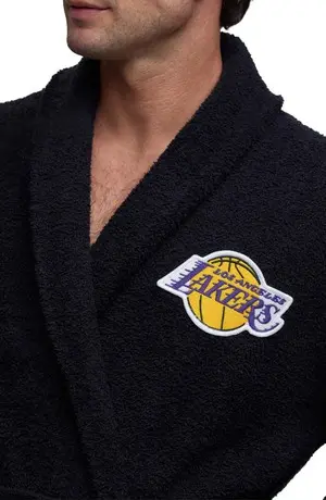 Barefoot Dreams Gender Inclusive Los Angeles Lakers Cozychic Robe