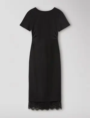 Whistles Ponte Detachable Lace Dress