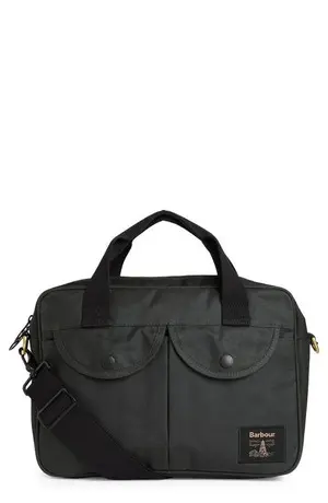 Barbour Field Wax Laptop Crossbody Bag