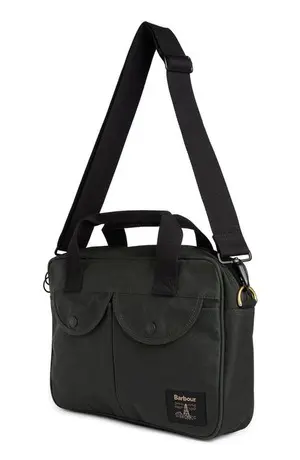 Barbour Field Wax Laptop Crossbody Bag