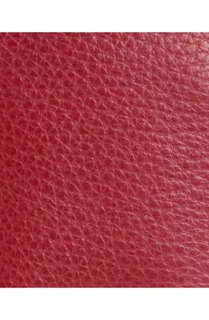 Barbour Cedar Mini Leather Bucket Bag - Red