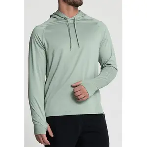 WEATHERMAN Unisex Upf 50+ Hooded Sun Shirt Iron Sage