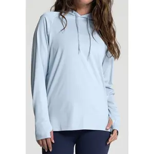 WEATHERMAN Unisex Upf 50+ Hooded Sun Shirt River Mist
