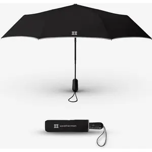 WEATHERMAN Compact Travel Umbrella - Black