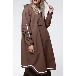 WEATHERMAN Stride Pullover Poncho - Chocolate