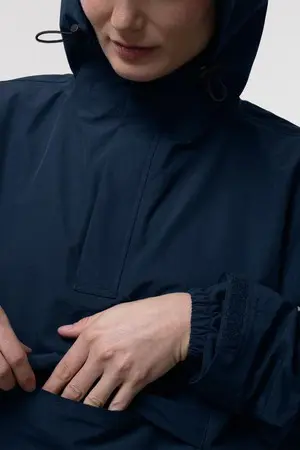 WEATHERMAN Stride Pullover Poncho - Navy