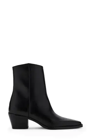 Mango Dia Leather Bootie