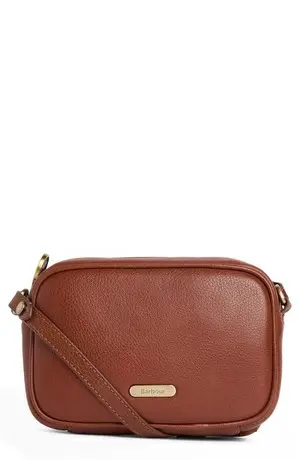 Barbour Daphne Mini Leather Crossbody Bag - Brown