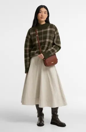 Barbour Daphne Mini Leather Crossbody Bag - Brown