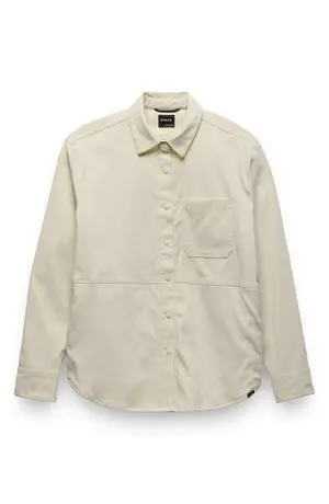 Prana Stretch Zion Long Sleeve Performance Shirt - Beach Pebble