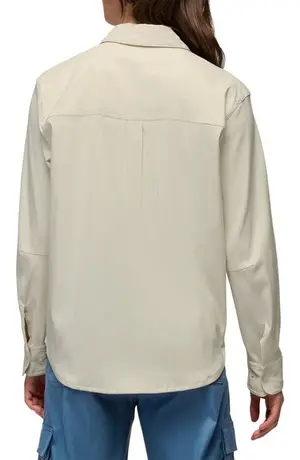 Prana Stretch Zion Long Sleeve Performance Shirt - Beach Pebble