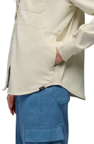 Prana Stretch Zion Long Sleeve Performance Shirt - Beach Pebble