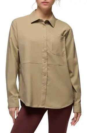 Prana Stretch Zion Long Sleeve Performance Shirt Sandbar