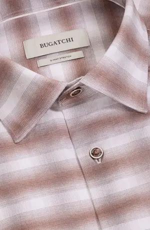 Bugatchi James Ooohcotton® Plaided Performance Shirt
