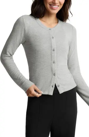 Beyond Yoga Luxelayer Fitted Cardigan - Heather Gray