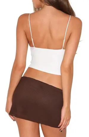 TIGER MIST Fenella Sequin Trim Crop Camisole - Cherry Blossom