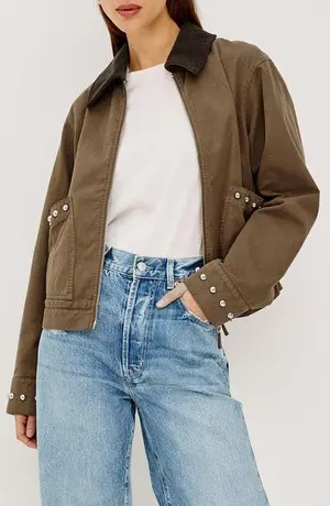 Rails Redding Studded Utility Jacket - Bronze