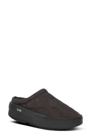 OOFOS Oomega Posh Mule Black