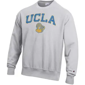 Champion Ucla Bruins Distressed Arch Over Logo Reverse Weave Crew Neck Sweatshirt