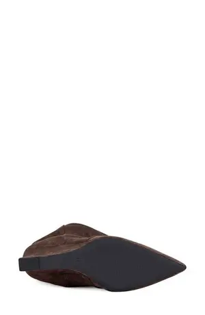 AZALEA WANG Alissa Slouchy Wedge Bootie - Chocolate