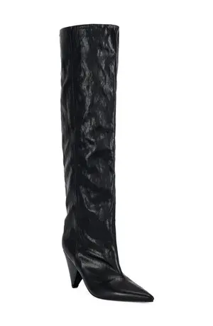 AZALEA WANG Rembrandt Pointed Toe Knee High Boot