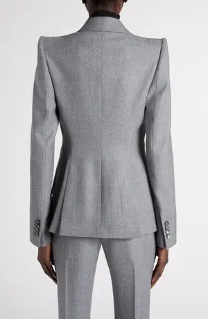 Alexander McQueen Single Button Wool Jacket
